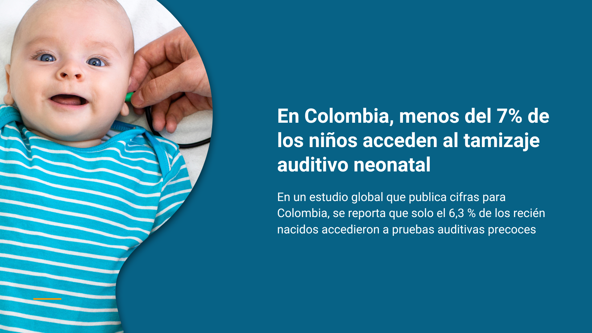En Colombia, menos del 7 % de los niños acceden al tamizaje auditivo ...